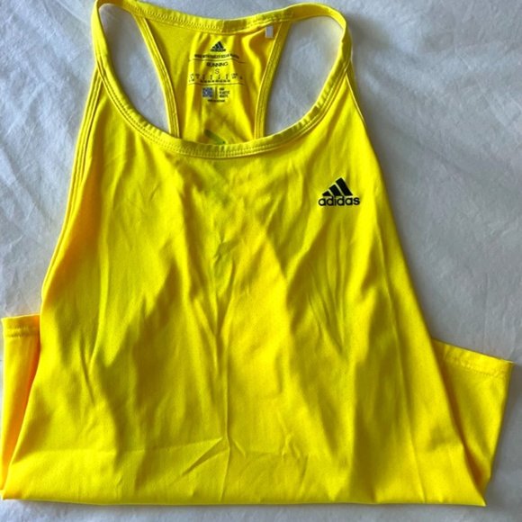 adidas | Tops | Adidas Made With Parley Ocean Plastic Yellow Tank Top ...